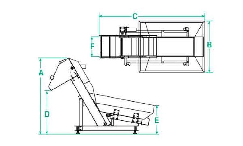 WEP-40 Wide Belt Elevating Prefeeder - Shibuya Hoppmann